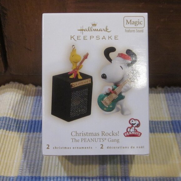 Hallmark | Holiday | Snoopy Ornament Christmas Rocks Peanuts | Poshmark